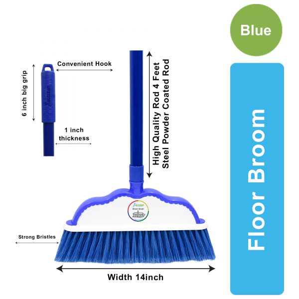 Broom Set (Blue) Metal Rod