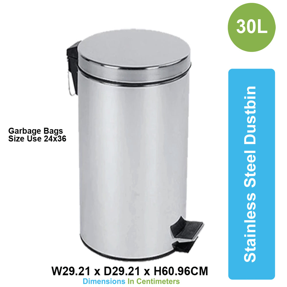 Stainless Steel Dustbin Industrial & Home Use.
